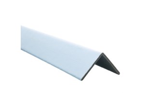 Angleboard, White, 2" x 2" x 48" x .080" | ind
