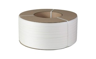Polypro Strapping, White, 9"X 8" Core, 500lb | ind