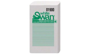 Kruger White Swan® Single Fold Hand Towel, White, 9" x 10.7" | ind